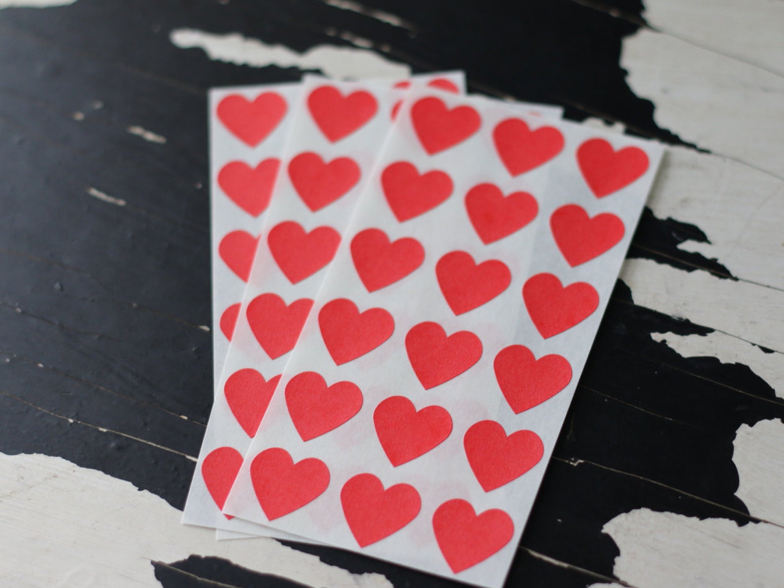 Red Heart Stickers Red Size 3/4 Qty 216 | Etsy