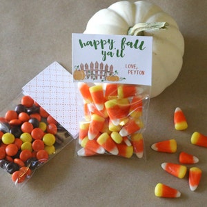 Fall Printable - Happy Fall Ya'll- Treat Bag Topper - Etsy