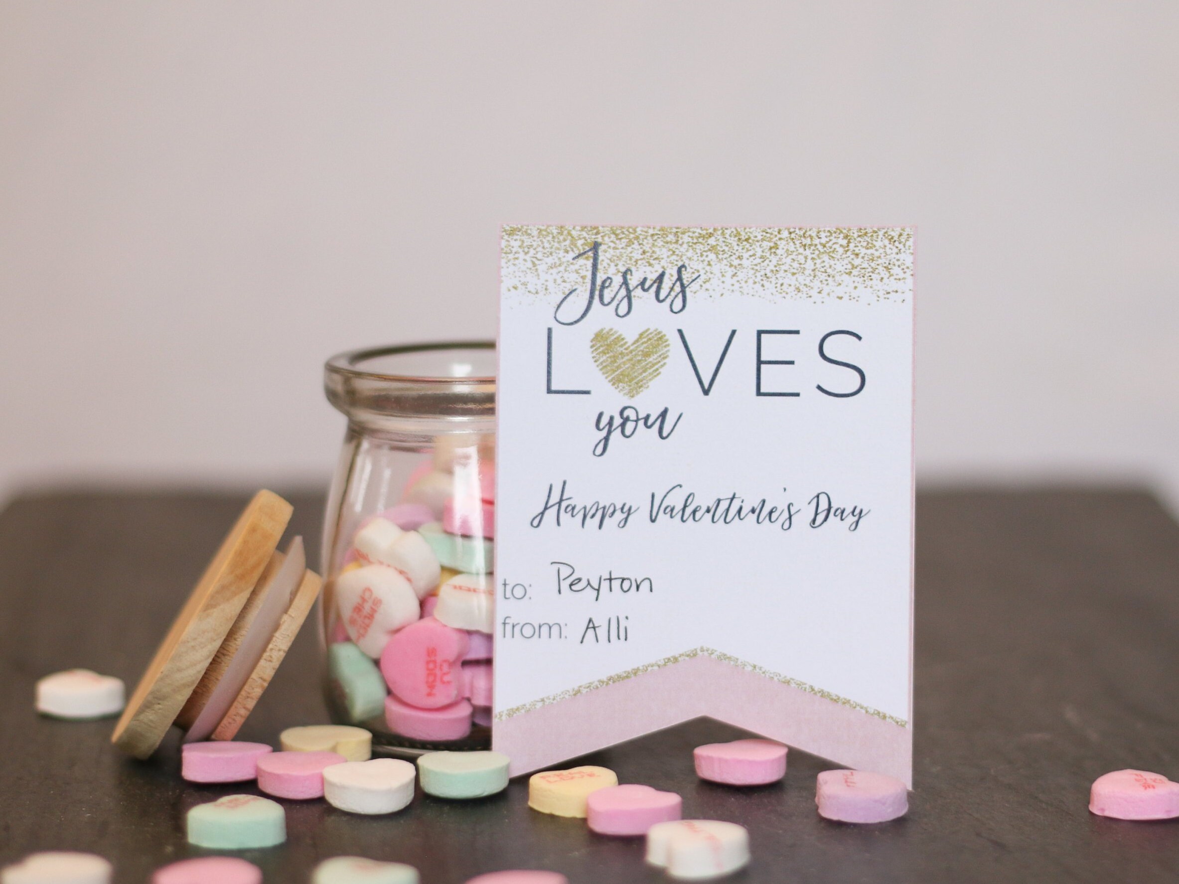 Valentine Printable JESUS LOVES YOU Instant Download - Etsy