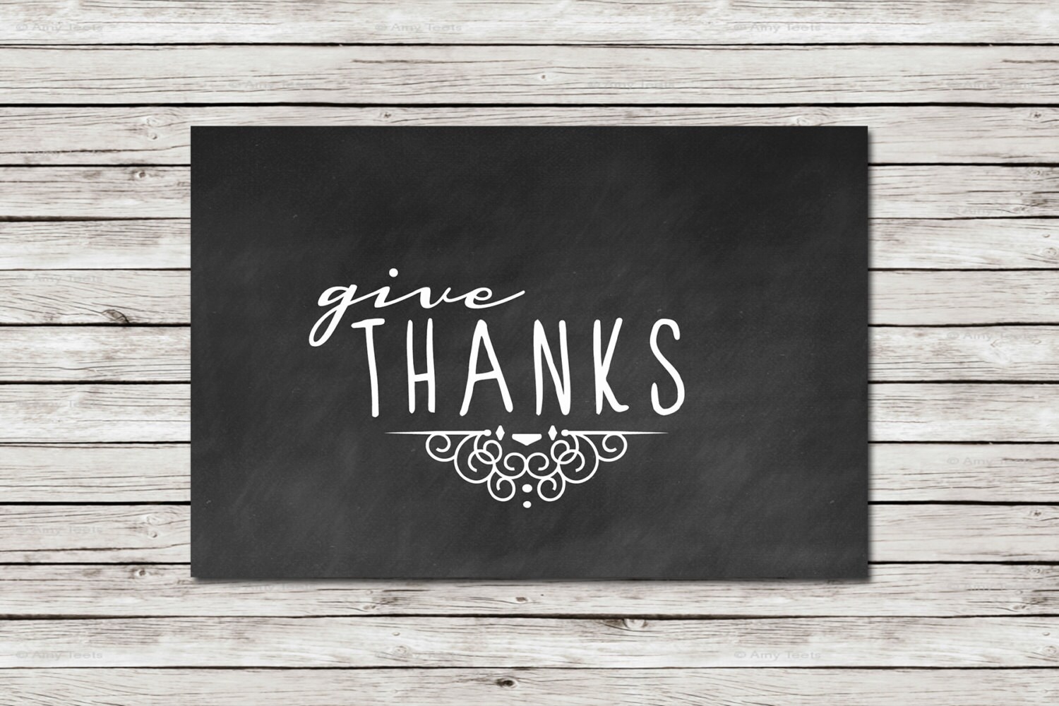 Give Thanks - Wall Art - Printable - Etsy