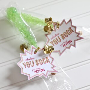 Valentine Printable - YOU ROCK! - Personalized - Pop Rocks - Rock Candy ...