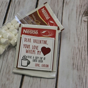 Valentine Printable -cupid Cocoa Valentine - Your Love Warms My Heart ...