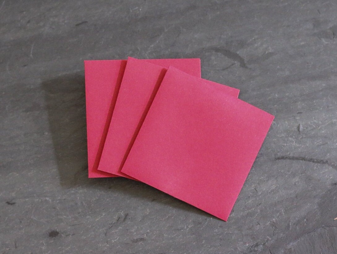 Red Mini Square Envelopes ~ Square Coin Envelopes ~ Bright Red ~ Ruby ...