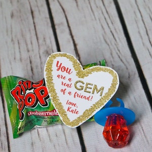 Valentine Printable - You Are a REAL GEM of a FRIEND! - Personalized ...