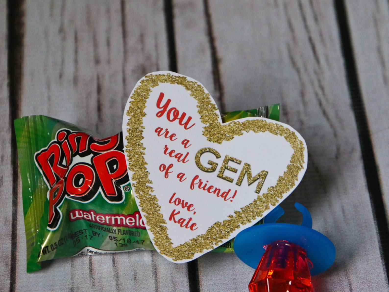 Valentine Printable - You Are a REAL GEM of a FRIEND! - Personalized ...