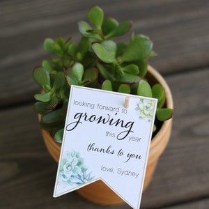 Teacher Thank You Gift - Personalized - Looking Forward to Growing This ...