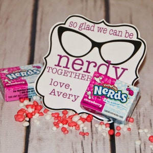 Valentine Printable - so Glad We Can Be NERDY Together! -INSTANT ...