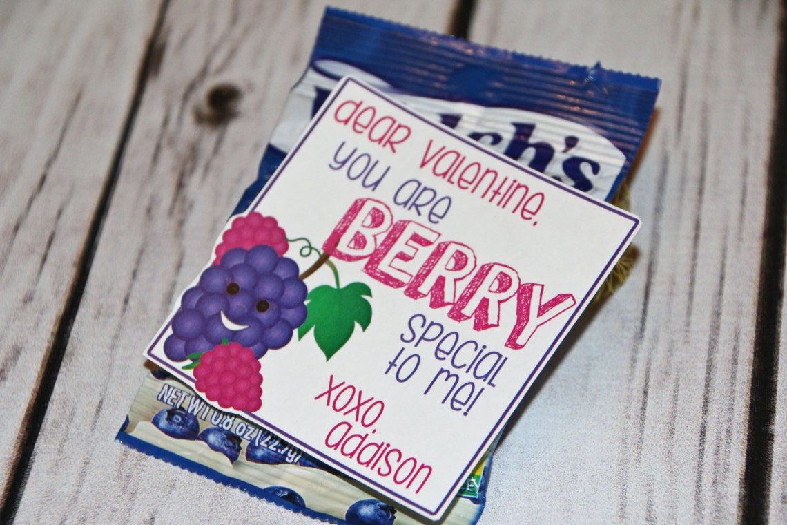 Valentine Printable You Are BERRY SPECIAL to Me - Etsy