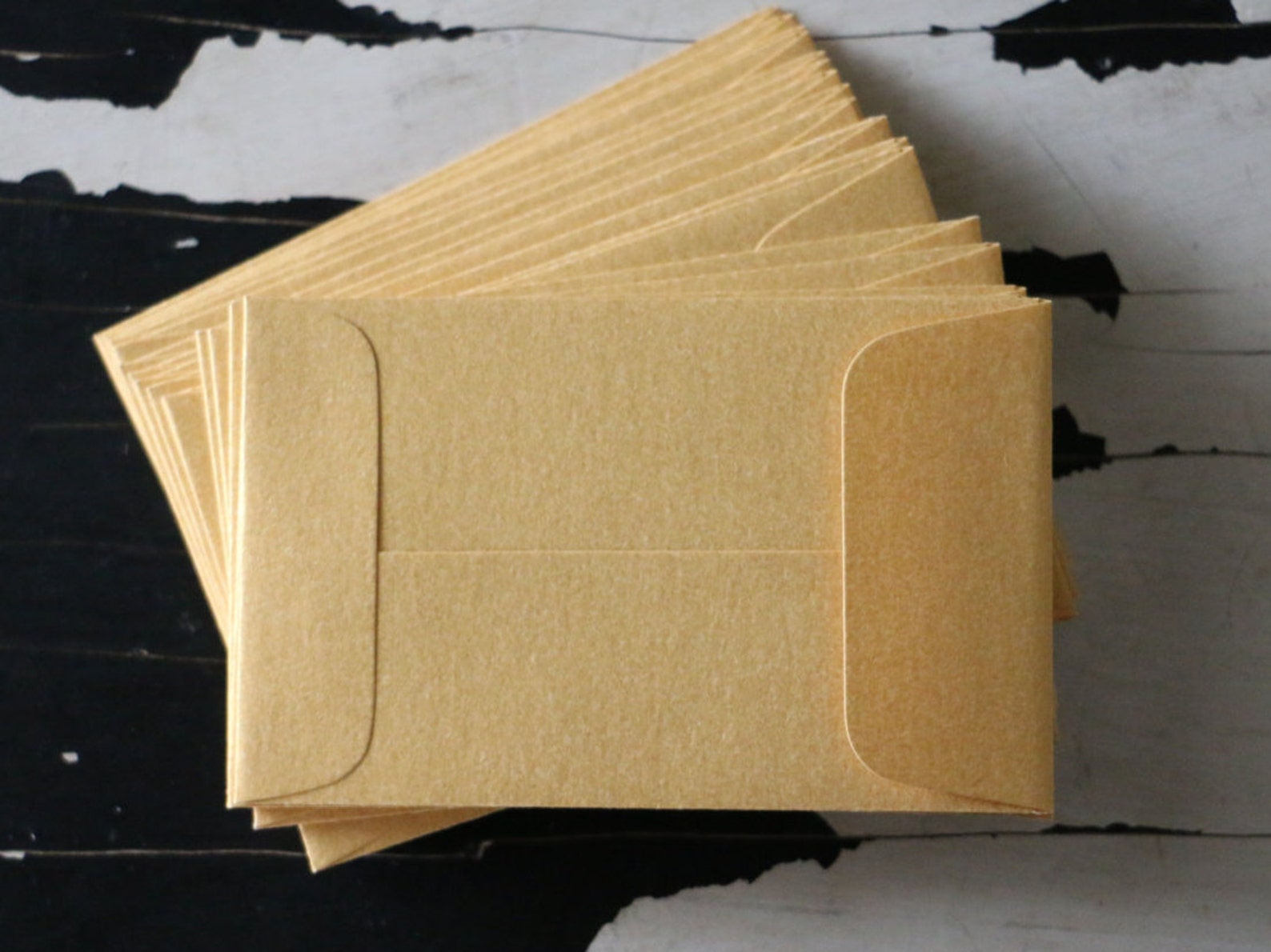 Gold Metallic Mini Envelopes Coin Envelopes Mini Envelope | Etsy