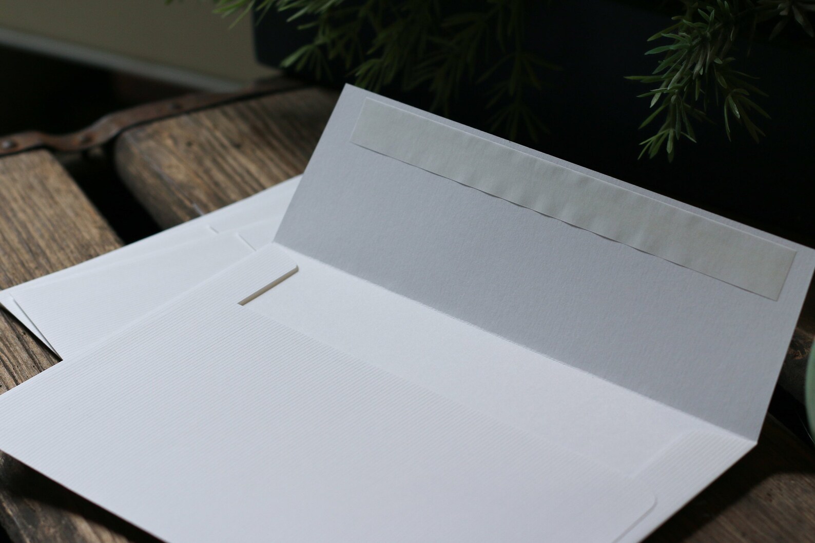 WHITE GROOVE ENVELOPES A7 Envelopes crisp White W Slight - Etsy