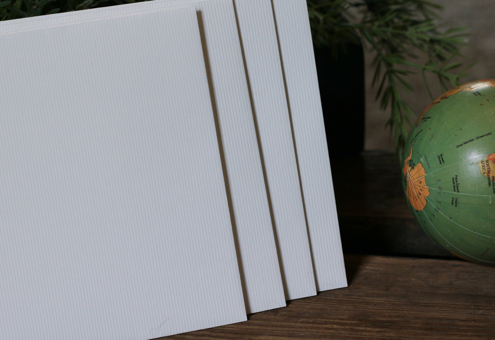 WHITE GROOVE ENVELOPES A7 Envelopes crisp White W Slight - Etsy