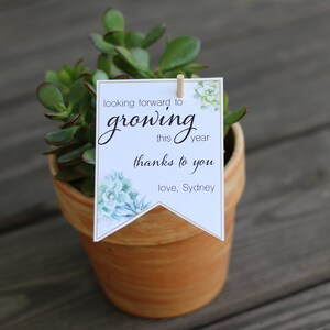 Teacher Thank You Gift - Personalized - Looking Forward to Growing This ...