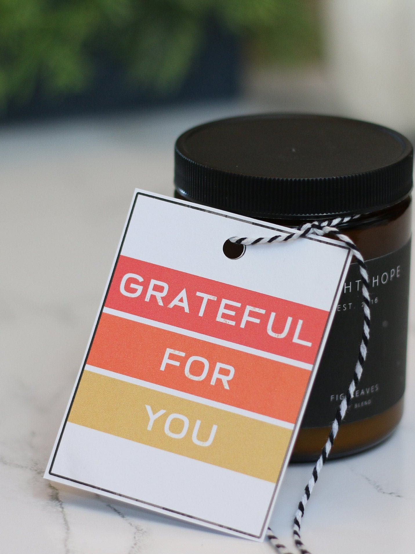 GRATEFUL for You - Gift Tag - Autumn Party Favor - Thanksgiving Gift ...