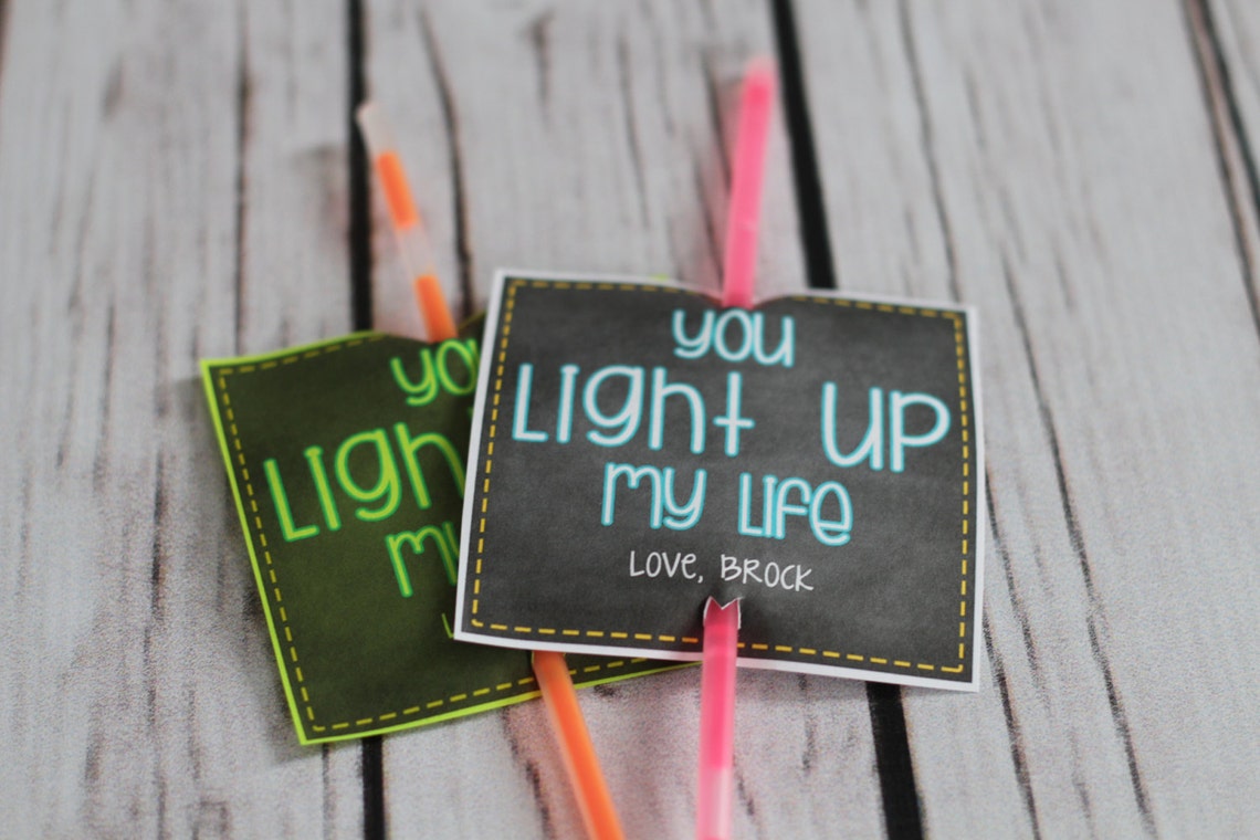Valentine Printable You Light up My Life Printable | Etsy