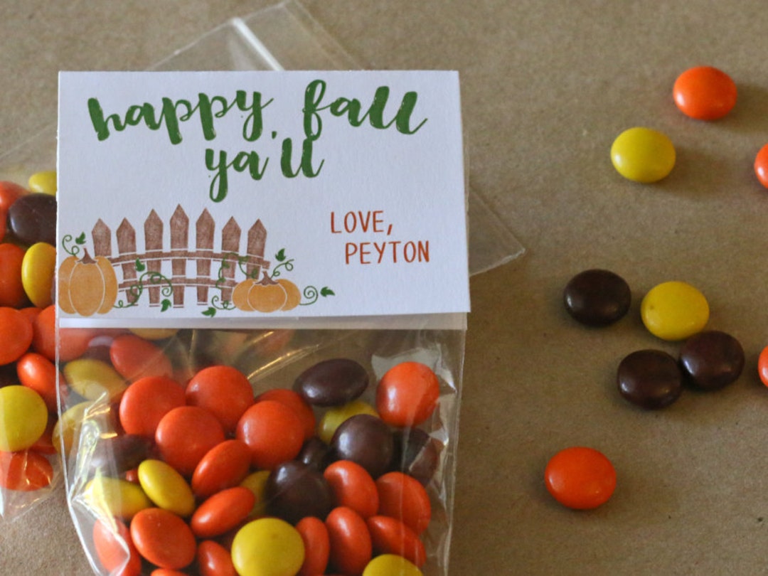 Fall Printable - Happy Fall Ya'll- Treat Bag Topper - Etsy