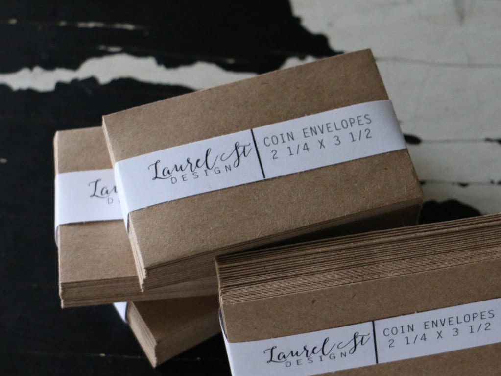 Kraft Mini Envelopes ~ Coin Envelopes ~ Recycled Kraft ~ Grocery Bag ...