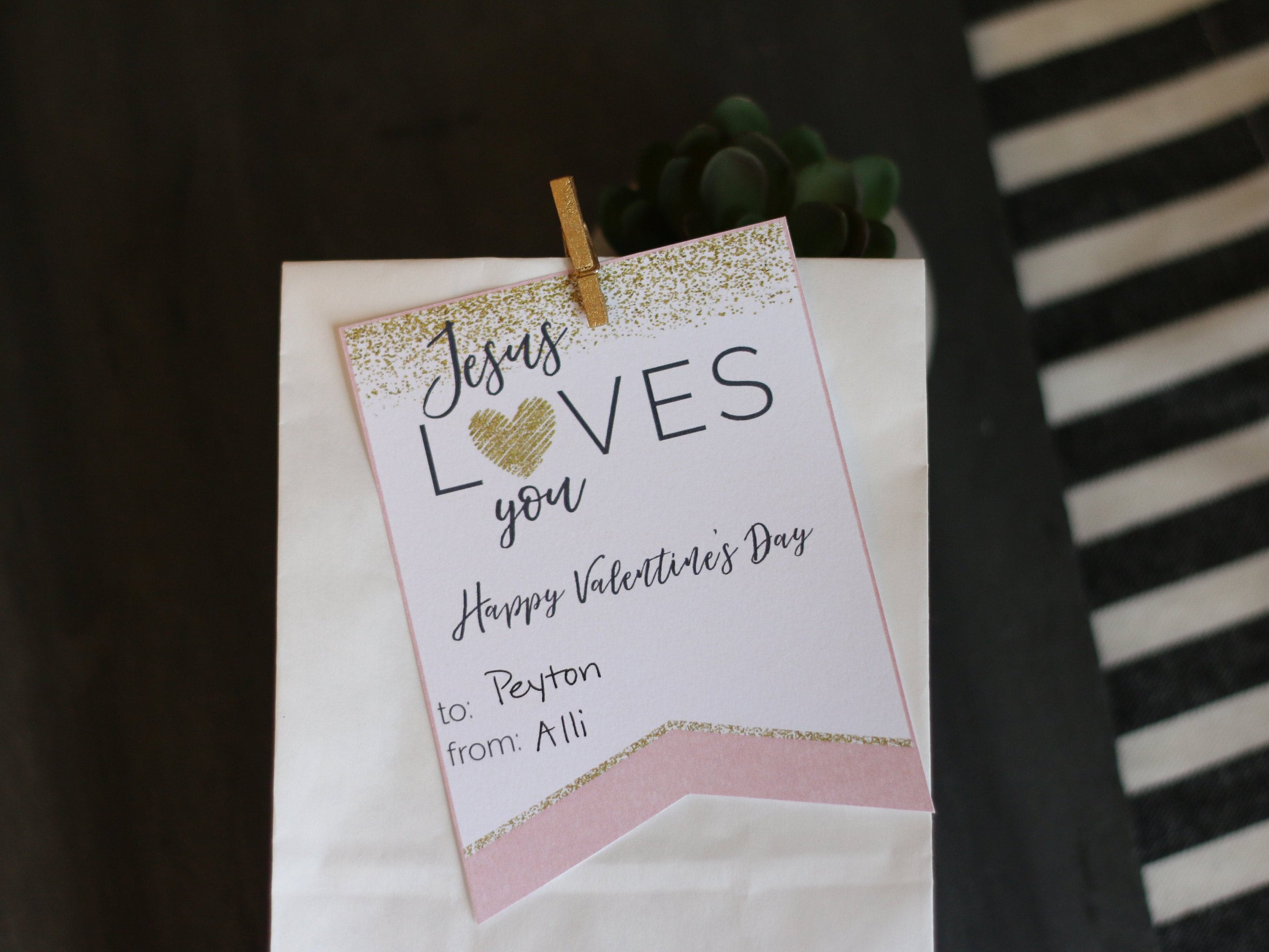Valentine Printable JESUS LOVES YOU Instant Download - Etsy