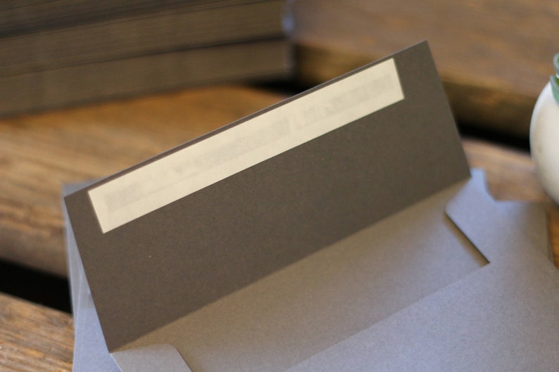 SMOKE A2 Envelopes (charcoal) ~ Invitation Envelope ~ A2 = 4 3/8" X 5 3 ...
