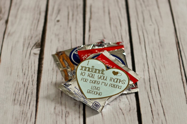 Valentine Printable I MINT to Tell You Thanks for Being My - Etsy