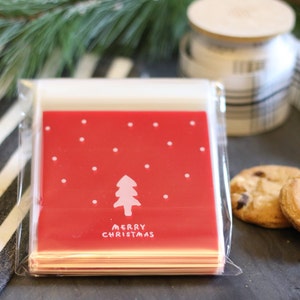 Merry Christmas Treat Bags - Christmas Tree Treat Bags - Pkg of 100 ...