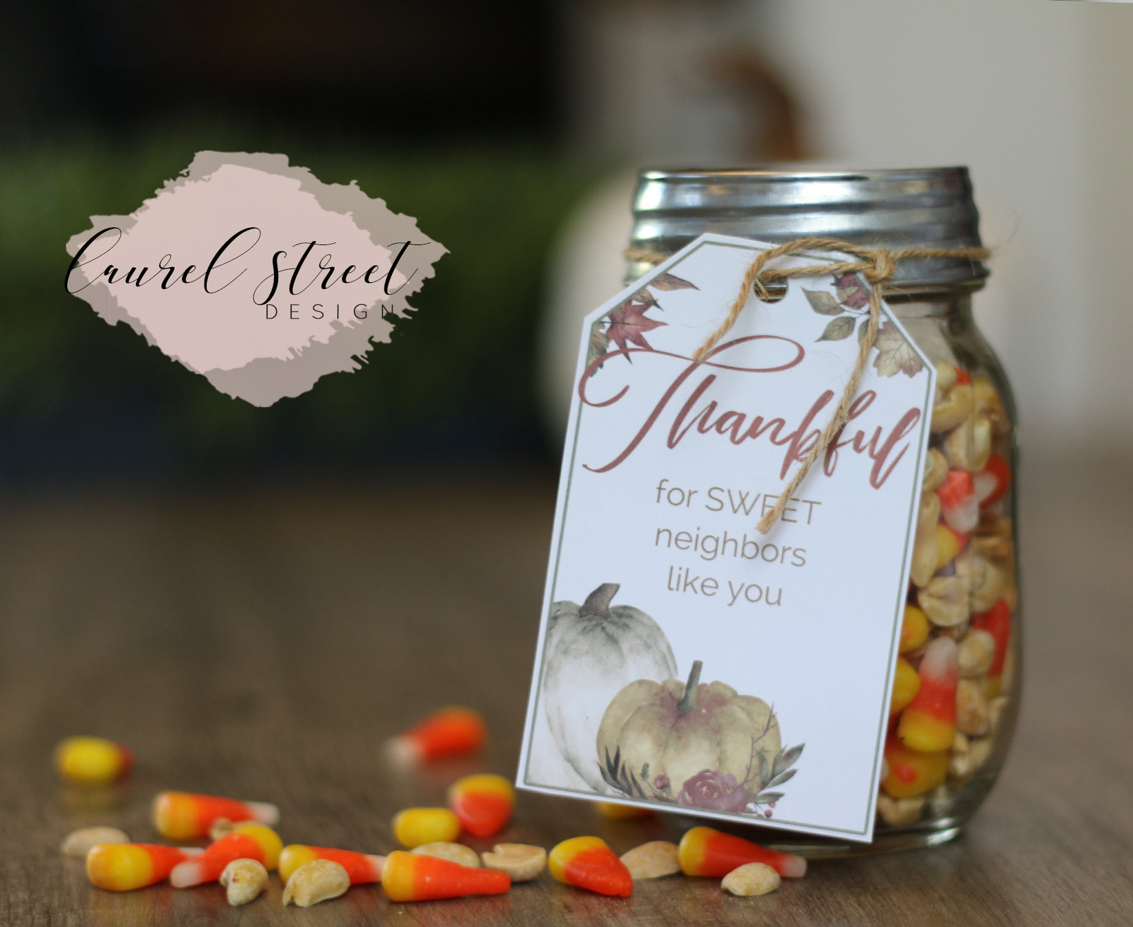 NEIGHBORS Gift Tag - Thankful for Sweet Neighbors Like You - Fall Gift ...