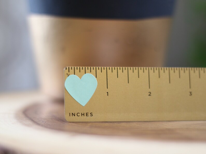 Mint Green Mini Heart Stickers ~ Soft Green Hearts ~ Light Green Heart ...