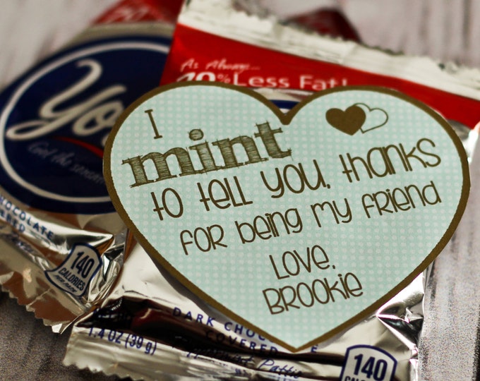 Valentine Printable I MINT to Tell You Thanks for Being My - Etsy