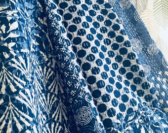 Indigo quilt | Etsy