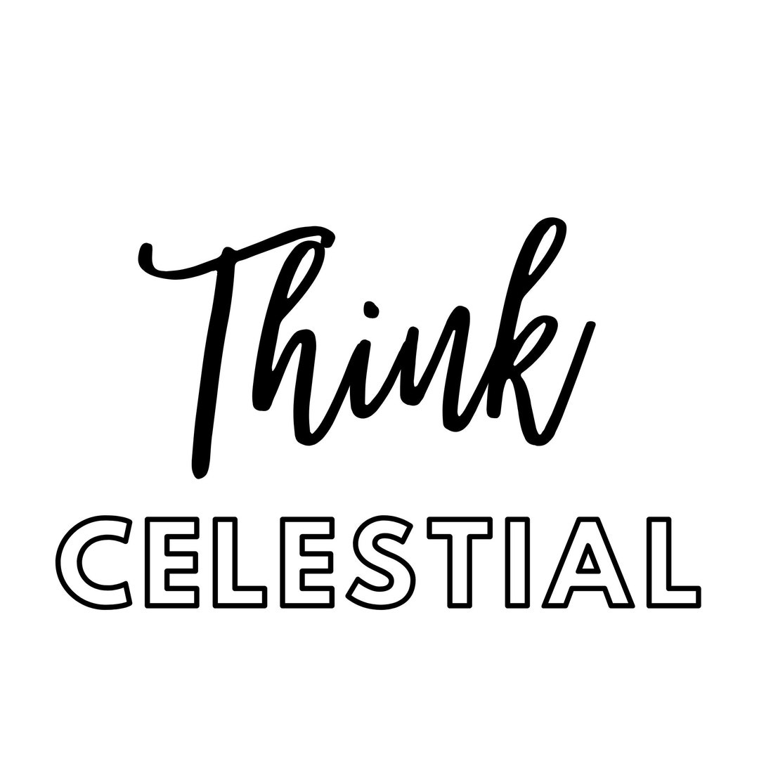 Think Celestial SVG and PNG File - Etsy