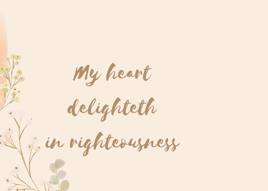 LDS Book of Mormon Phrase Verse Picture Wall Art/my Heart Delighteth in ...