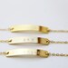 Personalized Bar Bracelet / Monogram and Custom Initial Name Plate ID ...