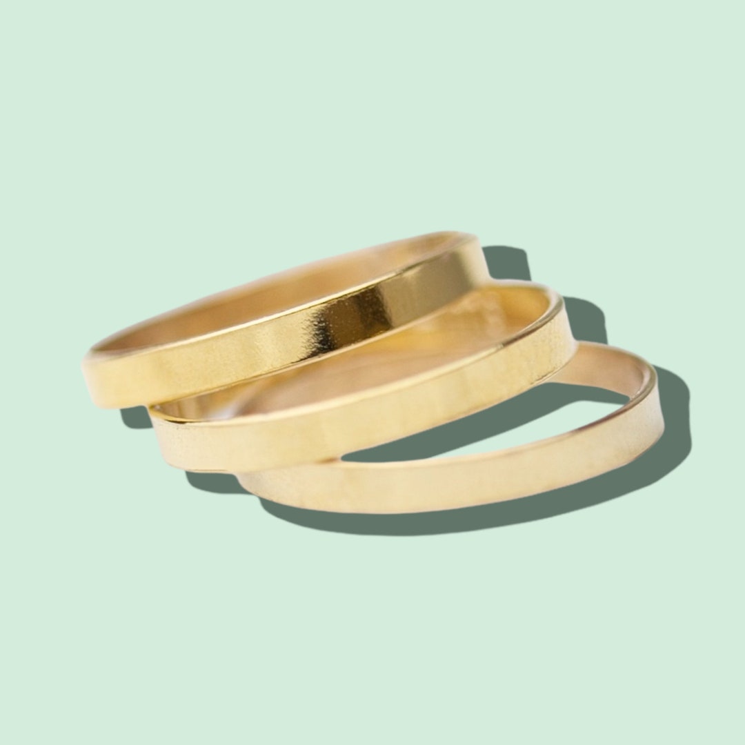 Gold Ring Simple Minimalist Ring in Gold Filled Simple Everyday Wedding ...