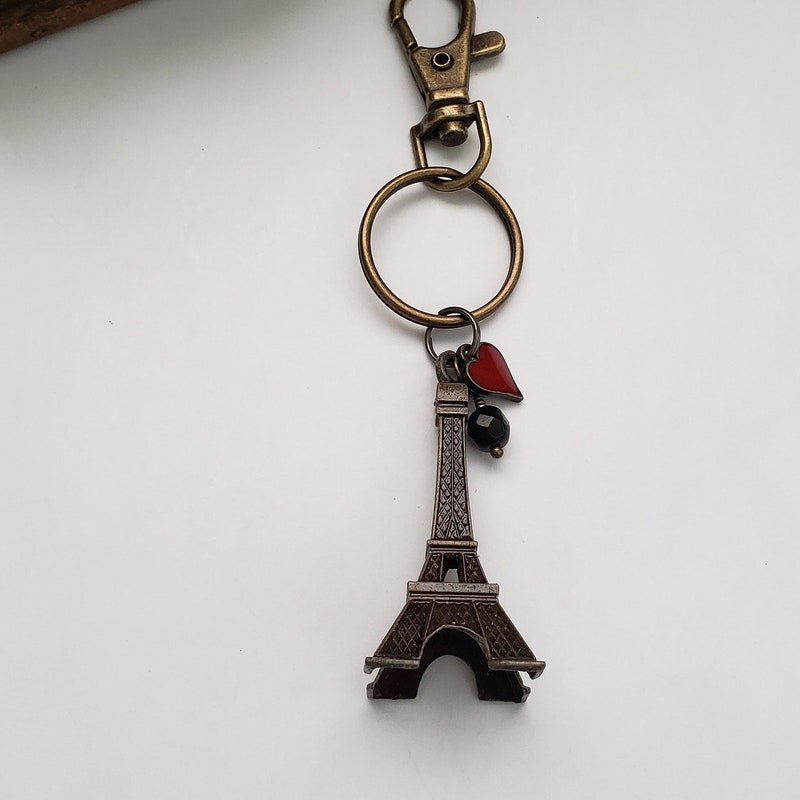 Paris Themed Keychain - Etsy