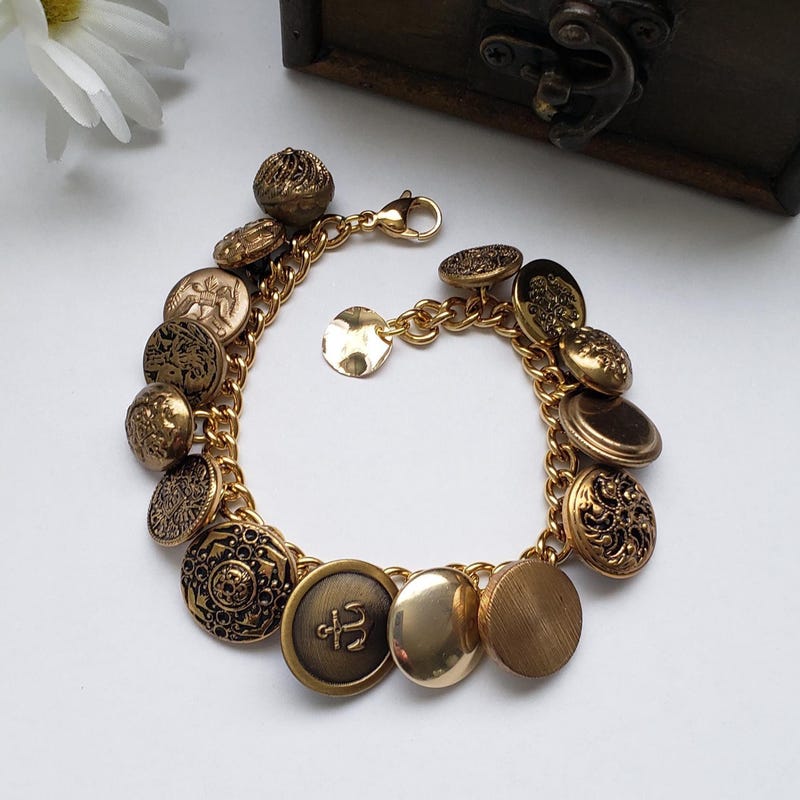 Button Bracelets - Etsy
