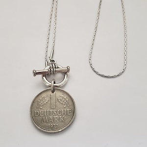 German Coin Necklace, Deutsche Mark Coin Pendant, German Gift, Heritage ...