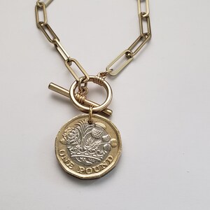 Paperclip Chain Bracelet, British Coin Jewelry, Queen Elizabeth Jewelry ...