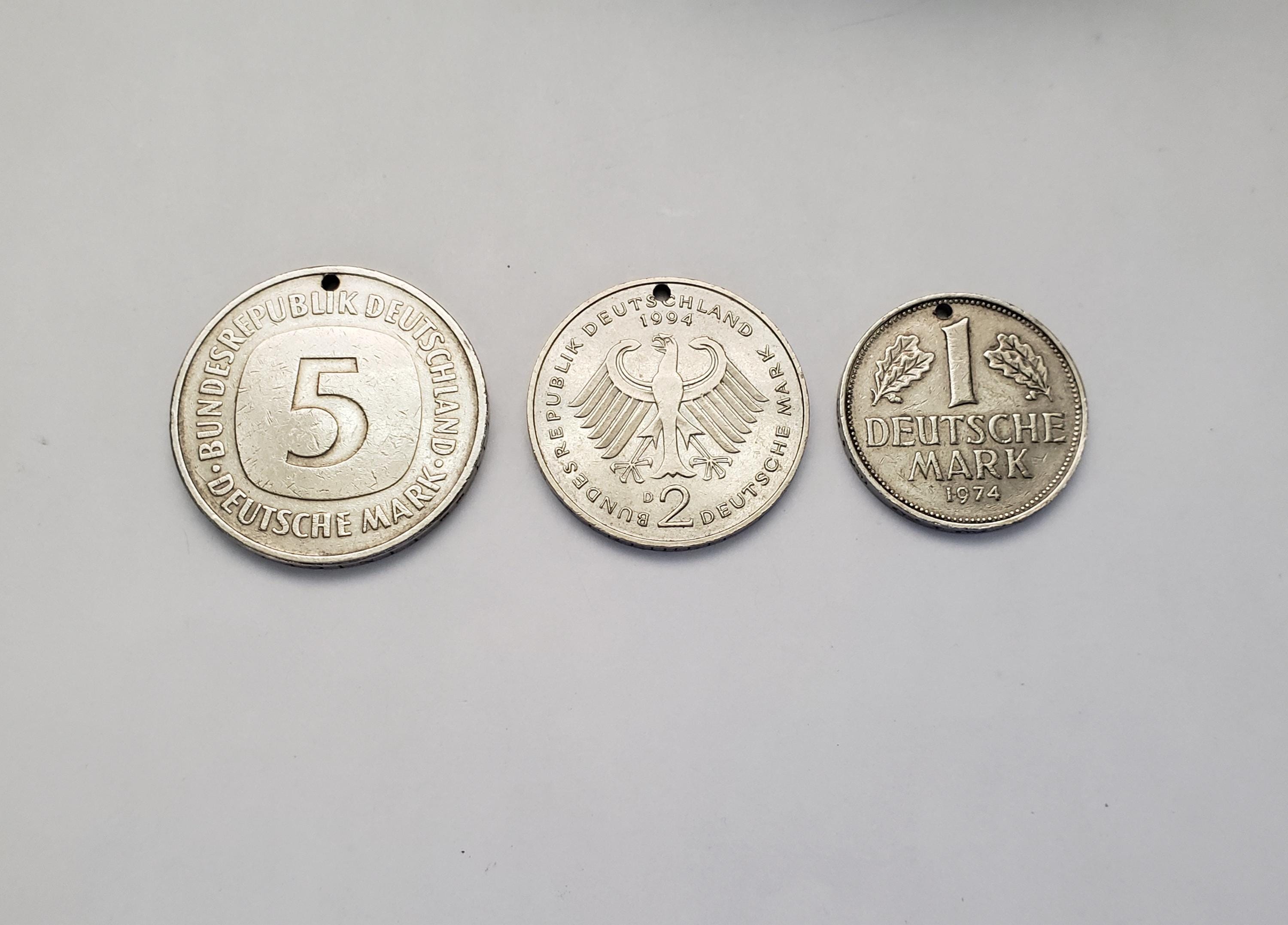 German Coin Necklace, Deutsche Mark Coin Pendant, German Gift, Heritage ...