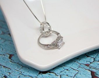 Ring holder necklace | Etsy