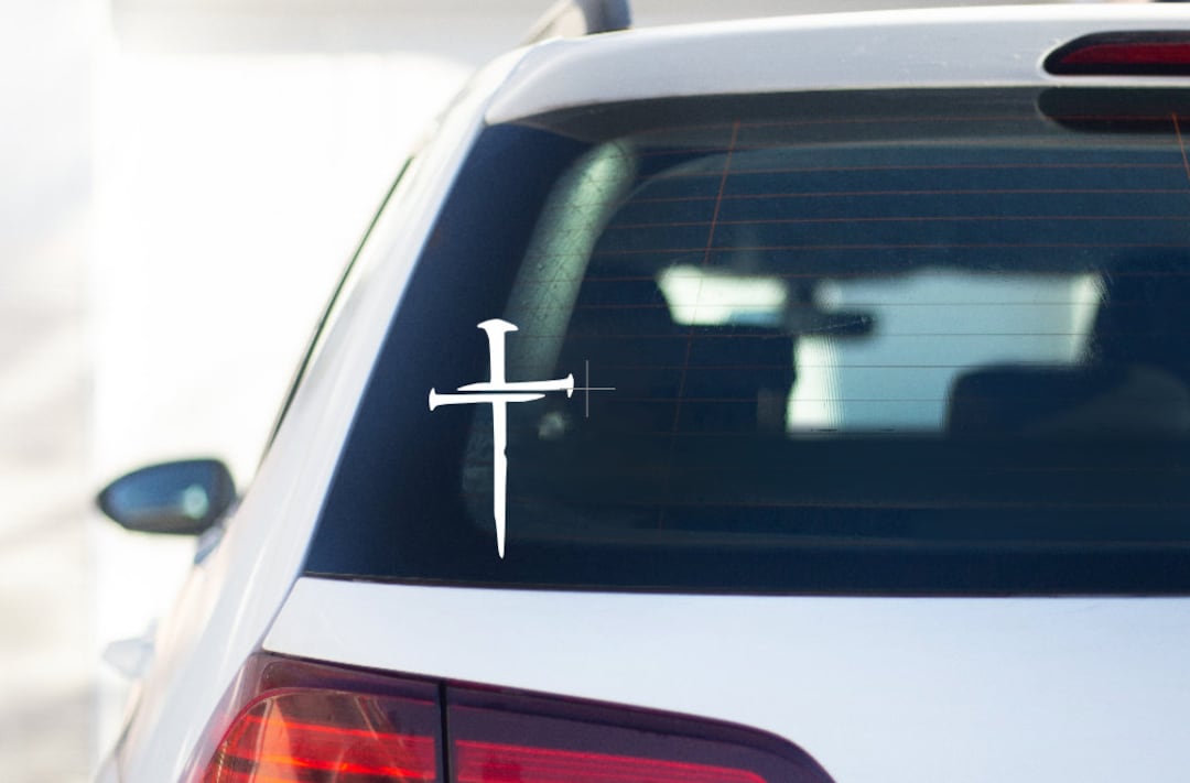 Cross Car Decal / Car Decal / Tumbler Decal / Stanley Cup Decals / Yeti ...