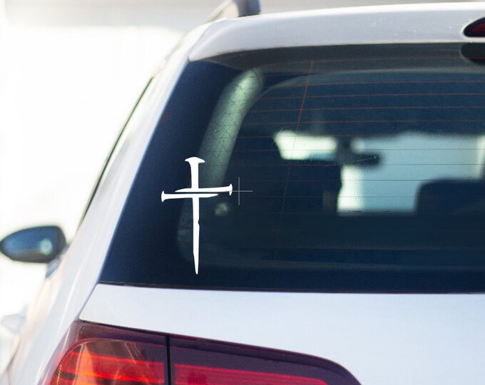 Cross Car Decal / Car Decal / Tumbler Decal / Stanley Cup Decals / Yeti ...