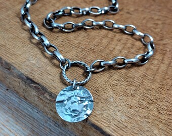 27 Inch Solid Sterling Silver Flat-round Cable Chain Necklace - Etsy