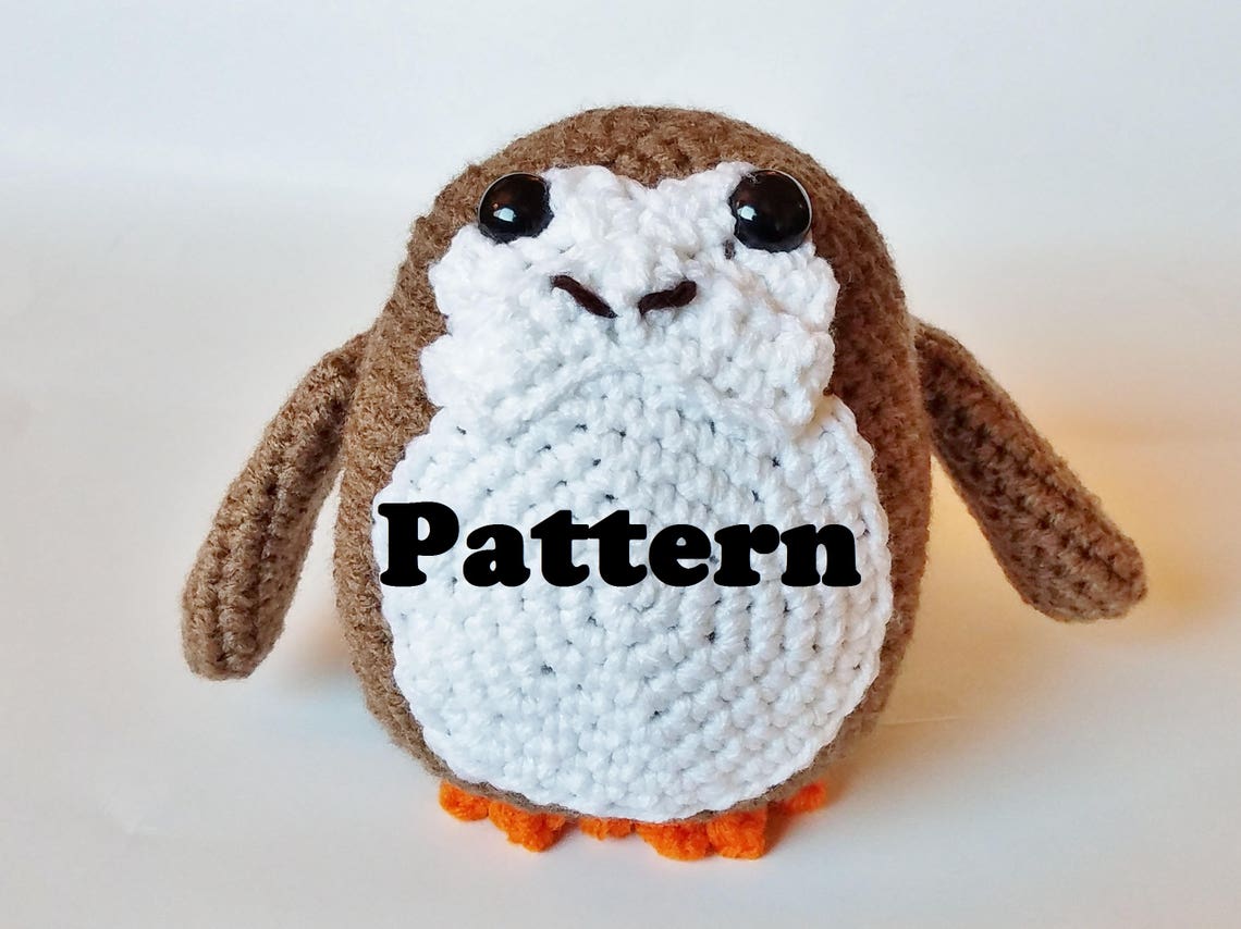 PATTERN Amigurumi Crochet Porg - Etsy