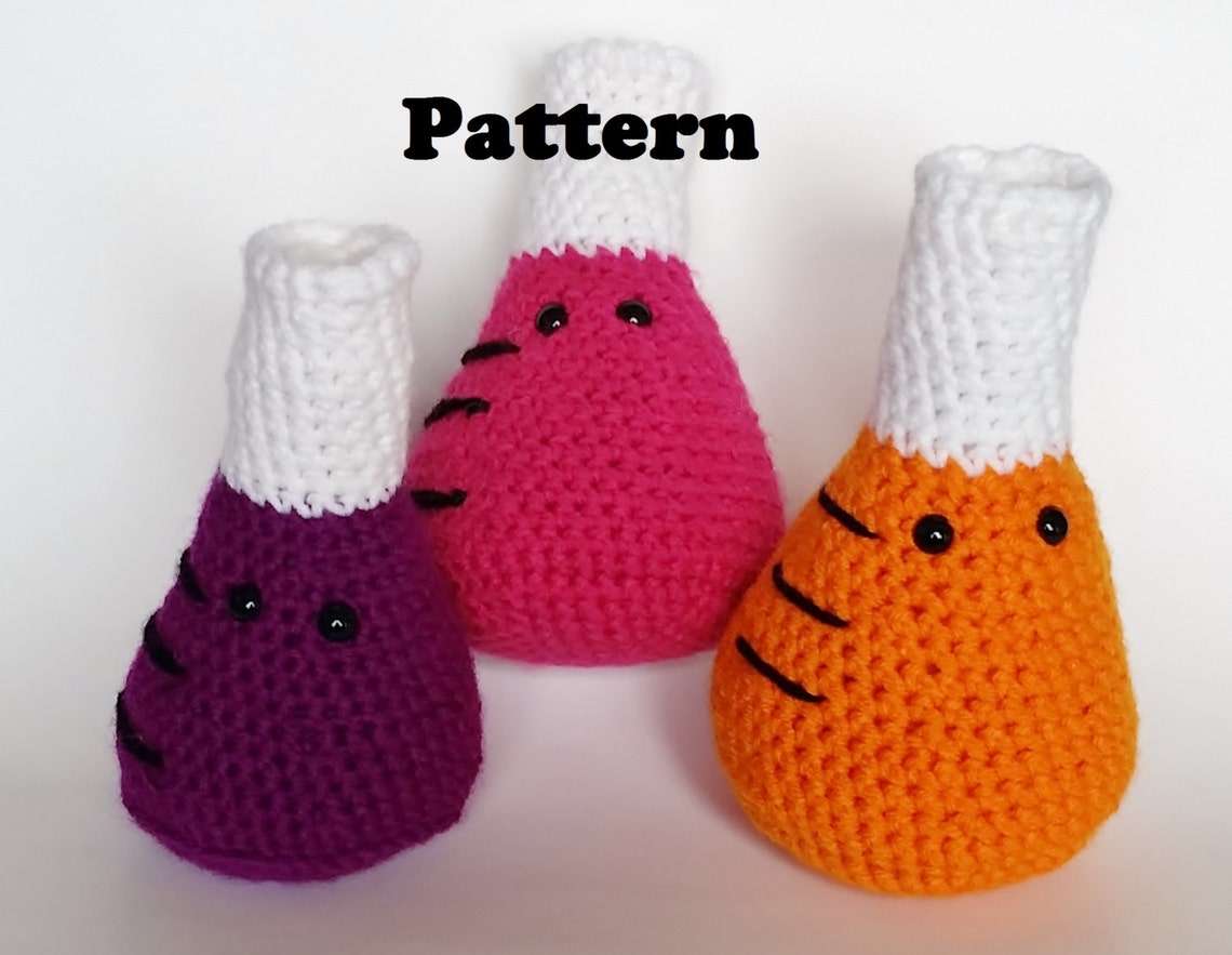 PATTERN Amigurumi Crochet Erlenmeyer Flask-soft Science Toy - Etsy