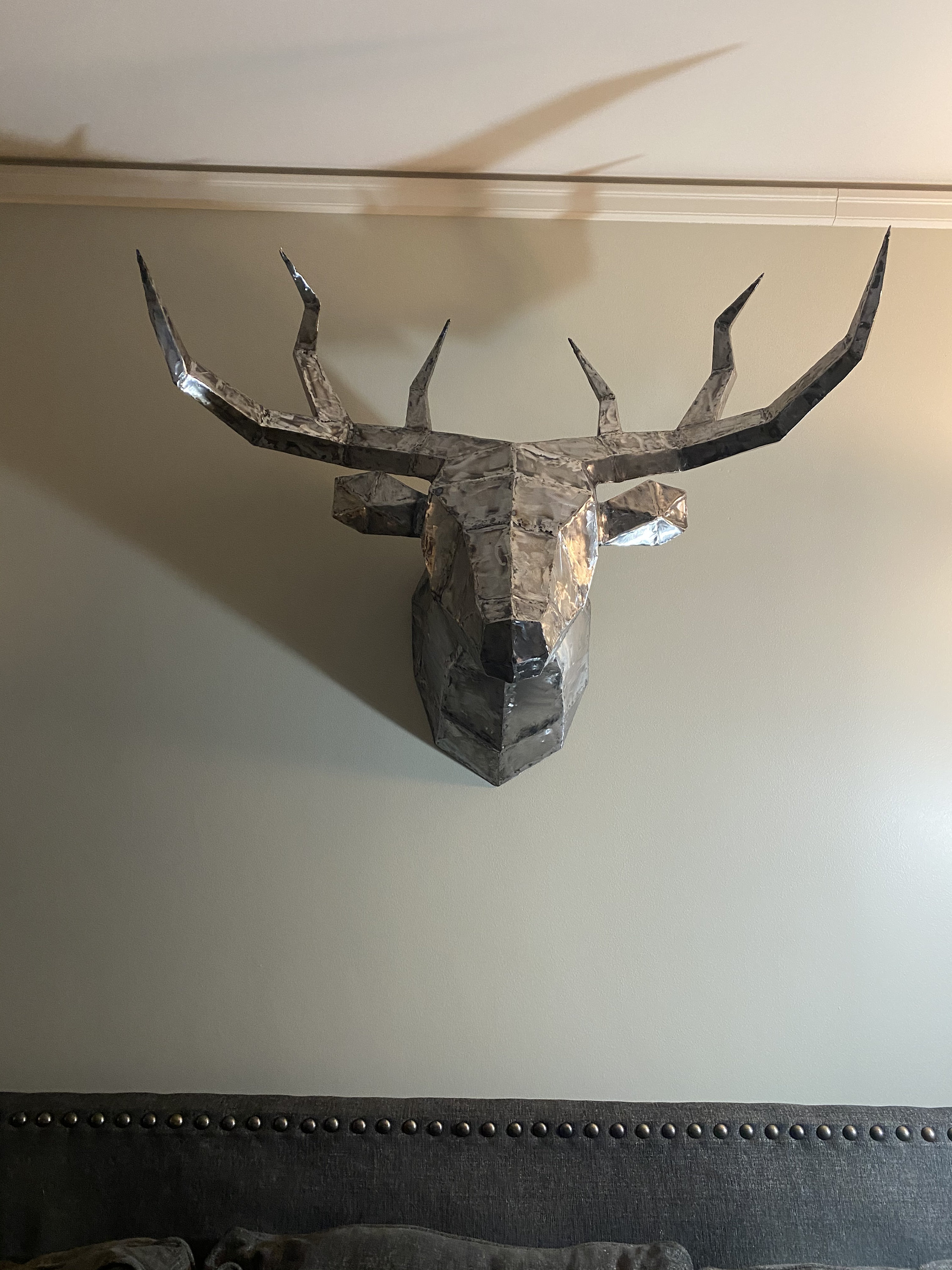 Steel Deer Head - Etsy
