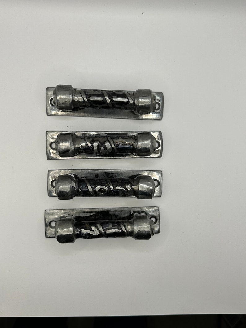 Handmade Industrial Rebar Cabinet Handles: Modern Steel Door Pulls - Etsy