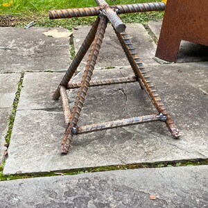 Fire Pit Grate, Camp Fire Teepee Grate, Steel Fire Grate, Cooking Fire ...