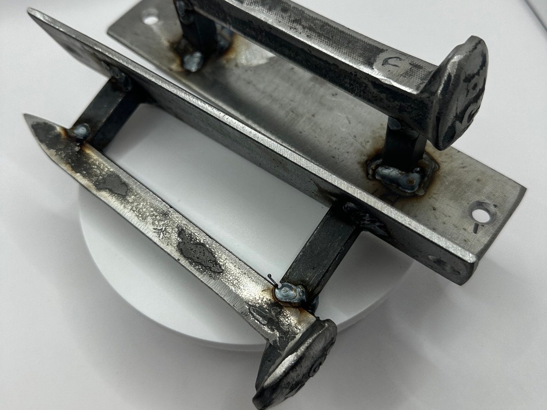 Railroad Spike Door Handles, Heavy Duty Door Pulls, Hand Made Door Knob ...