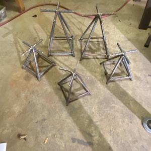 Fire Pit Grate, Camp Fire Teepee Grate, Steel Fire Grate, Cooking Fire ...