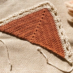 Boho Crochet Bandana Pattern, Hippie Hair Accessories, Cottagecore Hair ...