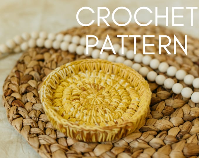 White Rustic Small Tray Crochet Pattern PDF File - Etsy Canada